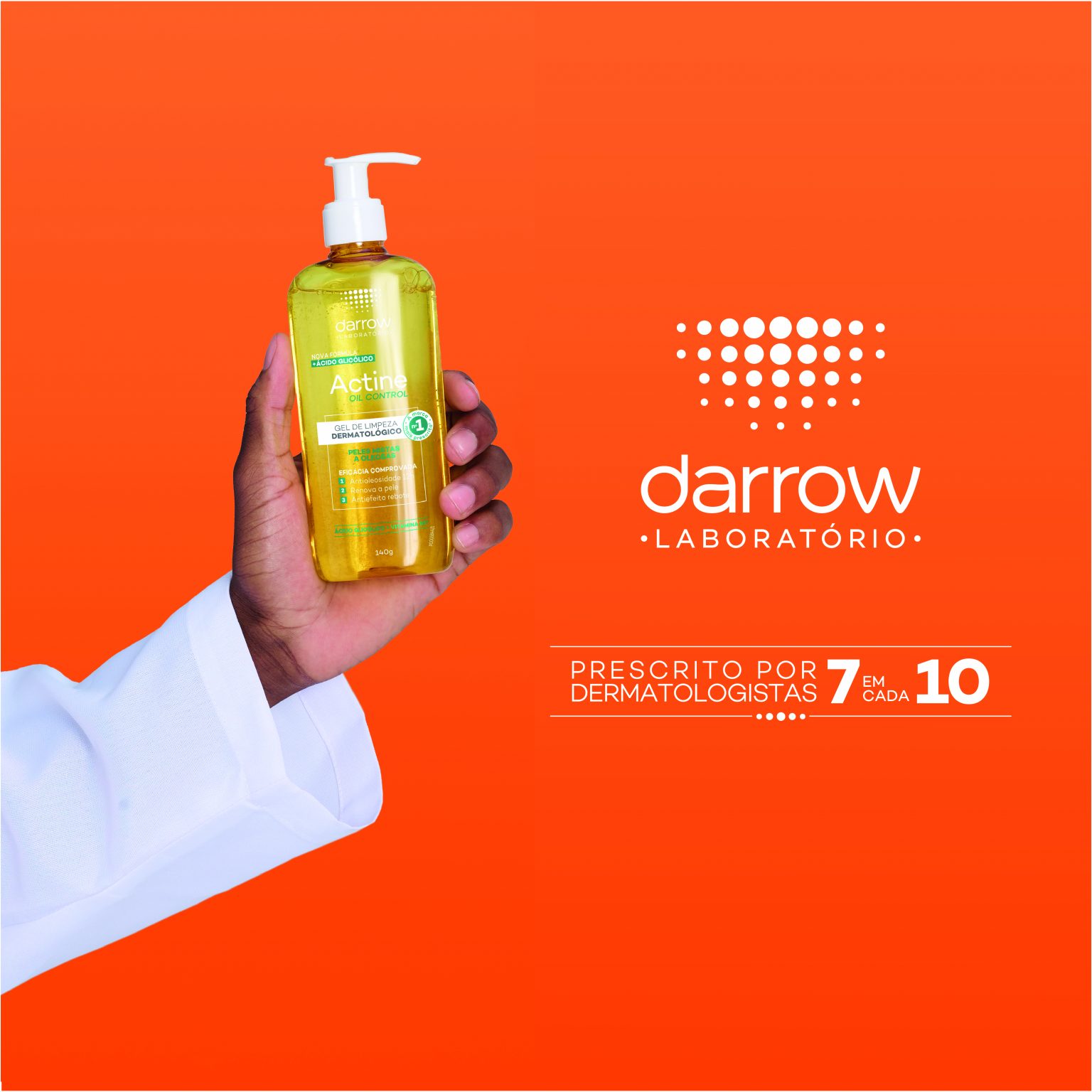 Actine Oil Control - Gel de Limpeza 140g para Pele Oleosa