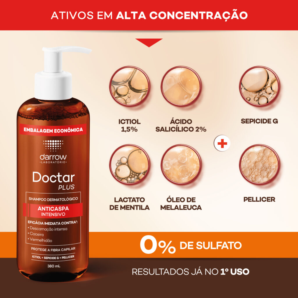 Darrow Doctar Plus Shampoo 380ml | Produtos Darrow